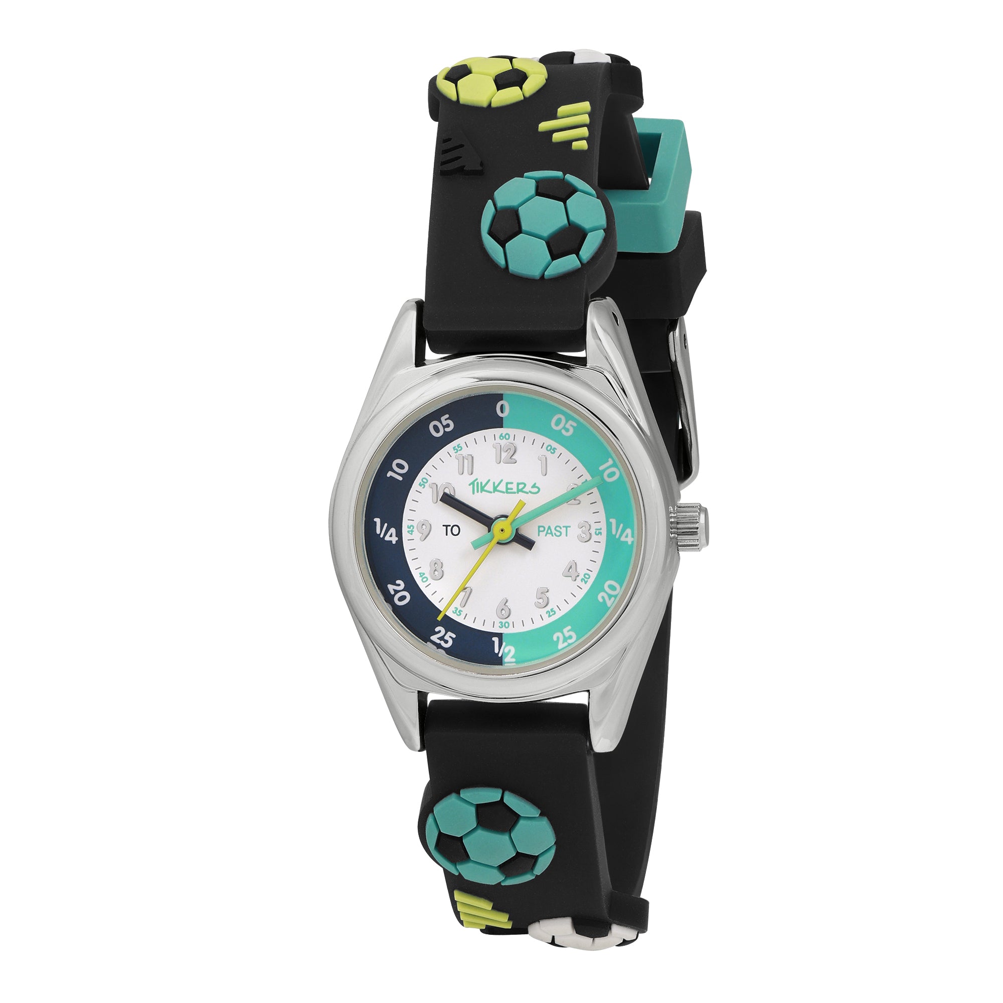 Tikkers Blue Silicone Strap 3D Football Watch – WOW KINGDOM